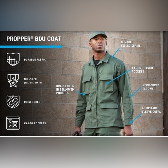 Propper | Jackets & Coats | Nwt Propper Mens F545455mens Bdu Coat ...